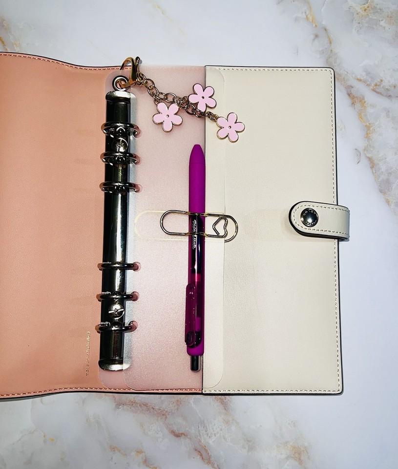 COACH Notebook A6 Binder Adapter Insert & Pockets ONLY I NOTEBOOK* Not ...