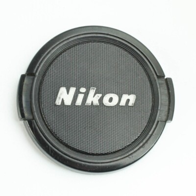 Nikon Nikkor 52mm - Black/Silver Plastic Snap-On Front Lens Cap - Japan ...