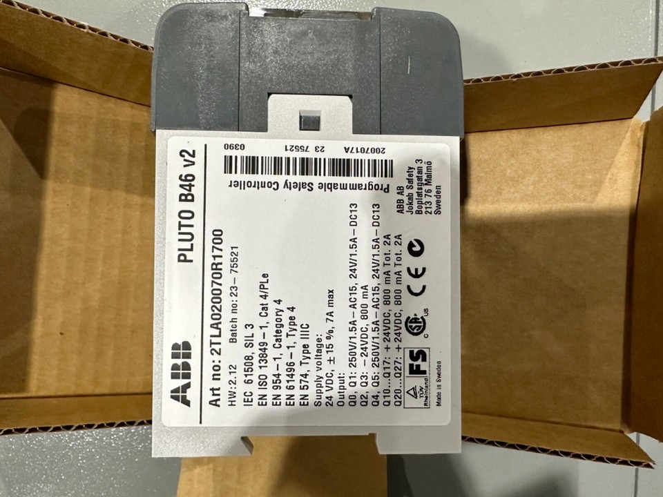 ABB 2TLA020070R1700 Pluto B46 v2 Safety Bus 24 VDC 7 A | eBay