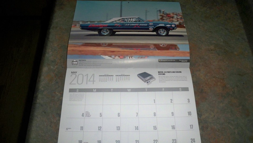 2014 MOPAR AUTHENTIC PERFORMANCE CALENDAR HEMI 50 YEARS | eBay