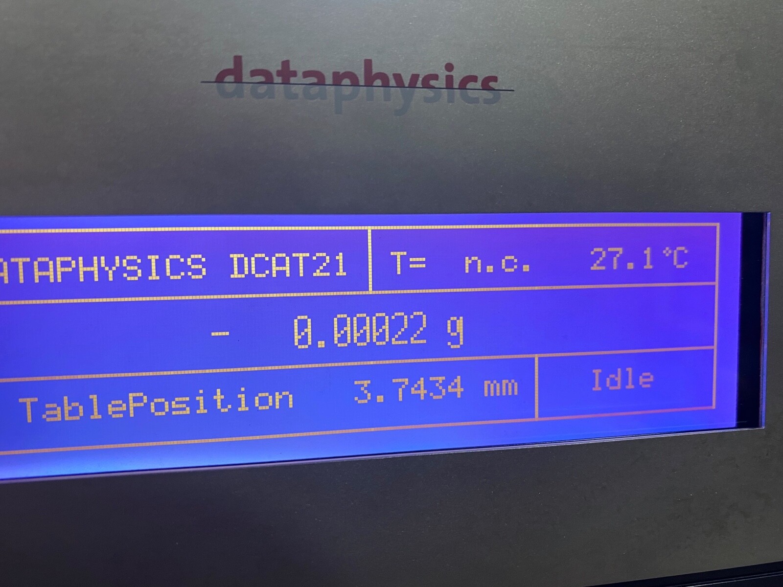 DataPhysics DCAT 21 Dynamic Contact Angle Meter and Tensiometer | eBay