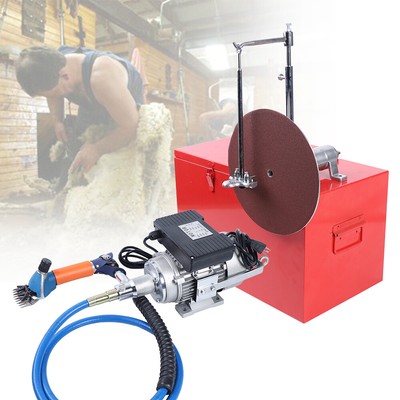 360° Rotate Electric Sheep Goat Shearing Machine Clipper+Wool Scissor ...