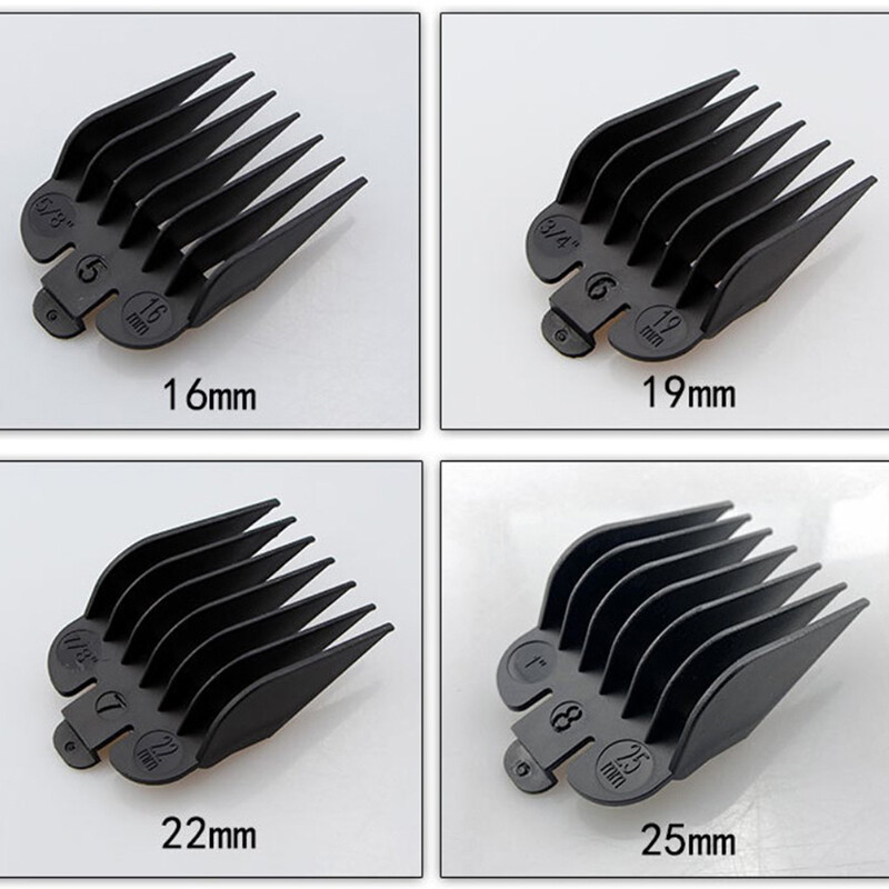 8pcs Barber Styling Comb Sets Clipper Hair Limit Comb Trimmer ...