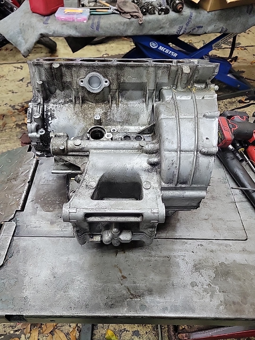 03-04 HONDA CBR600RR ENGINE MOTOR CRANKCASE CRANK CASES BLOCK UPPER | eBay