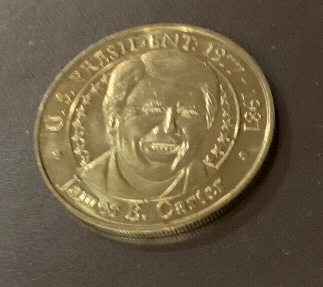 JAMES "JIMMY CARTER" 2000 Sunoco U.S. Presidential Coin / Token #4 (a ...