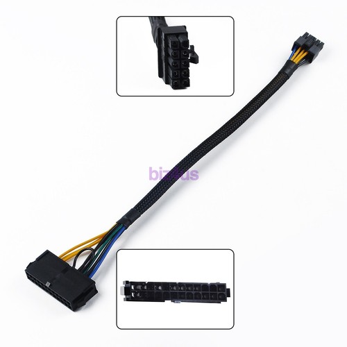 24 Pin to 10 Pin Convert PSU Main Power Supply ATX Adapter Cable for ...