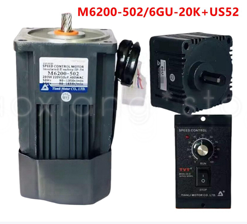 1pc M6200-502/6GU-20K+US52 single-phase AC speed control gear reducer ...