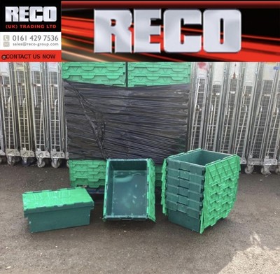 10 X SMALL USED TOTE BOX / STORAGE 400 x 300 x 250mm ALC CONTAINER ...