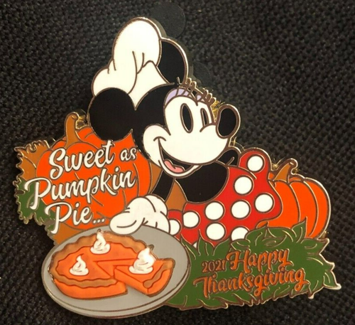 Disney pin 145434 Minnie Mouse Sweet as Pumpkin Pie Happy Thanksgiving ...