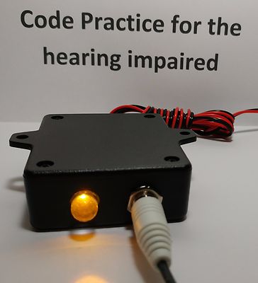Code Practice Oscillator VISUAL only, for the hearing impaired, CW ...