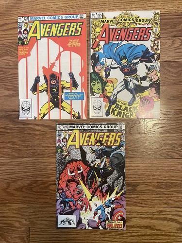 3 Avengers Marvel Comic Books # 224 225 226- feat Yellowjacket & Black ...