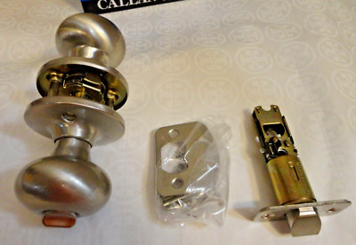 CALLAN DELANEY PRIVACY LOCK - KS1021 SAXON / SATIN NICKEL - 2 3/8" / 2 ...