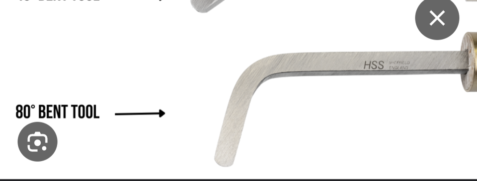 80" Bent Hollowing Woodturning Tool Packard Woodworking Tools | eBay