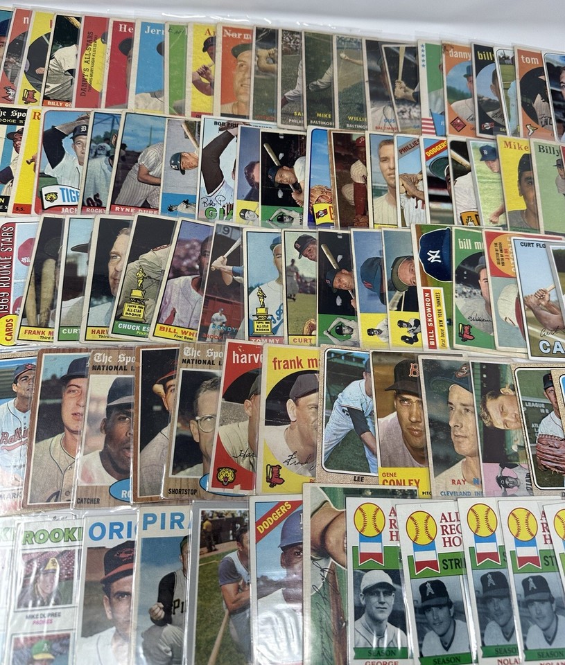 Vintage MLB Baseball Lot Of 175 Trading Cards 1950s-1980 | eBay