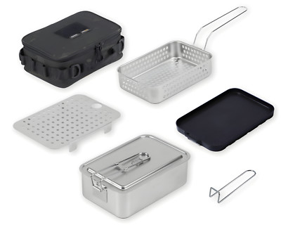 KINOX Mess tin Package Camping Cooking Backpacking Square Pot Cookware ...