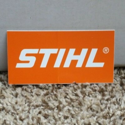NEW STIHL OEM LOGO DECAL 2" x 4" CHAINSAW TRIMMER BLOWER STICKER 4063 ...