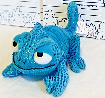Disney Store Tangled Pascal Blue Chameleon Plush Doll Stuffed Animal ...