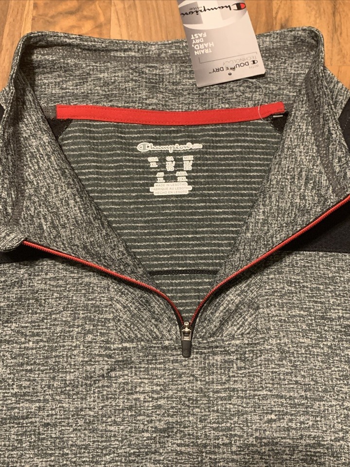 CHAMPION ELITE (XL-XXL) Performance Double Dry Active 1/4 Zip Pullover ...
