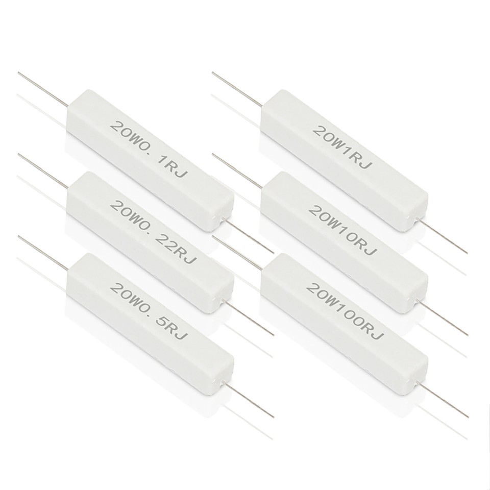 5W 10W 20W 30W 50W 100W Ceramic Cement Power Wirewound Resistance ...