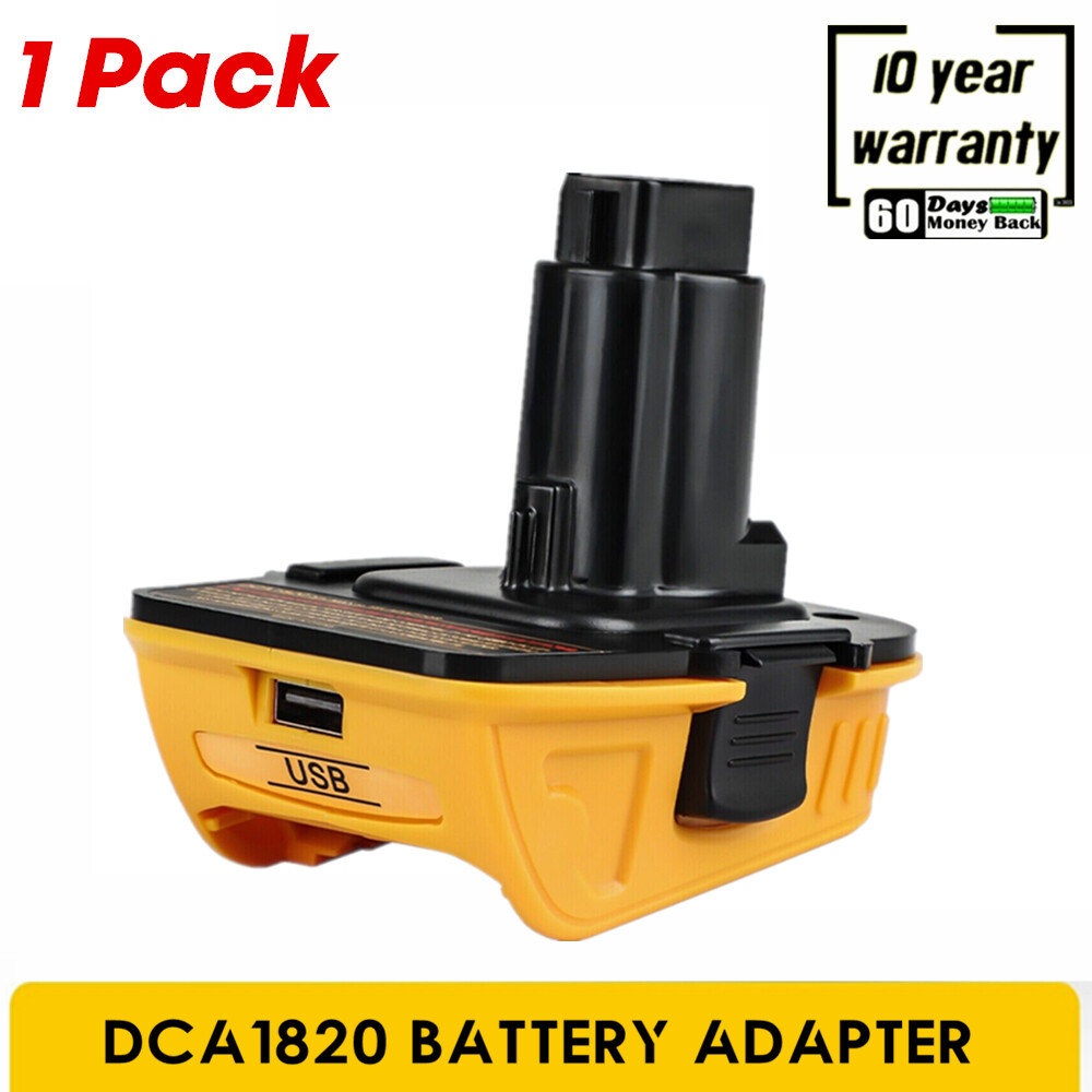 DEWALT DCA1820 20V Battery Adapter - Black/Yellow for sale online | eBay