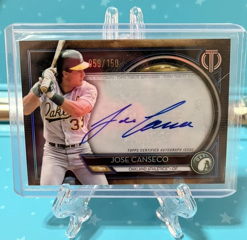 2020 TOPPS TRIBUTE BLUE JOSE CANSECO AUTOGRAPH 059/150 AUTHENTIC | eBay