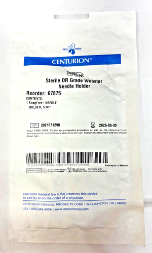 *20-Packs* Centurion Snag-Free Webster Needle Holders 5" Sterile | eBay