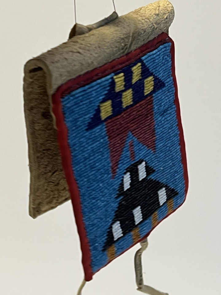 c1900 NATIVE AMERICAN NEZ PERCE / PLATEAU INDIAN BEAD DECORATED BELT ...