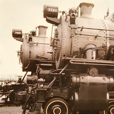 Pennsylvania Railroad PRR #5741 4-6-0 & #7688 2-8-0 Locomotive 1970 ...