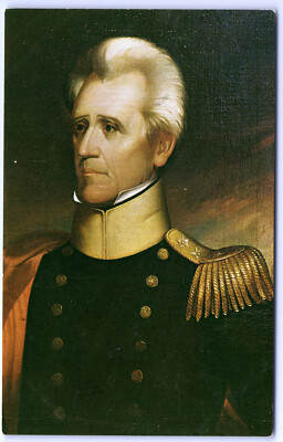 Postcard Tennessee Military Portrait Andrew Jackson Hermitage Nashville ...