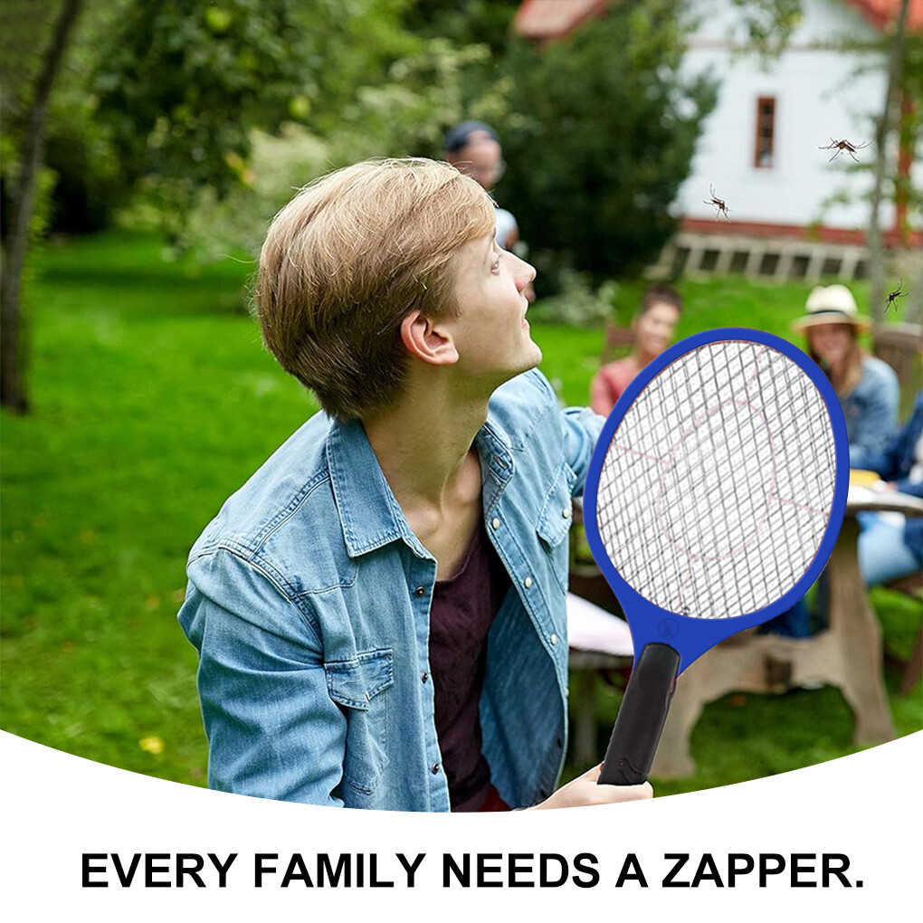 Electric Bug Zapper Tennis Racket Mosquito Fly Swatter Insect Killer ...