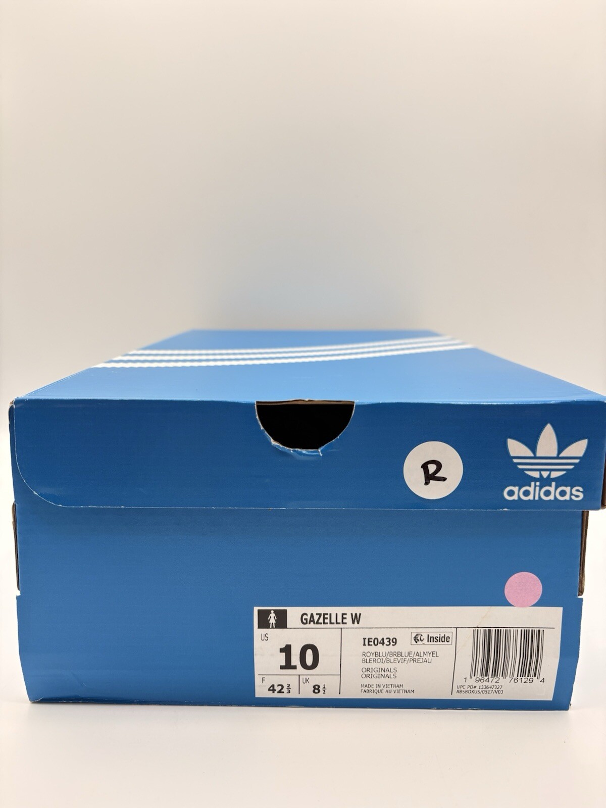 Adidas Women's Gazelle Originals Sizes 6.5-9.5 Royal Bright Blue Yellow ...