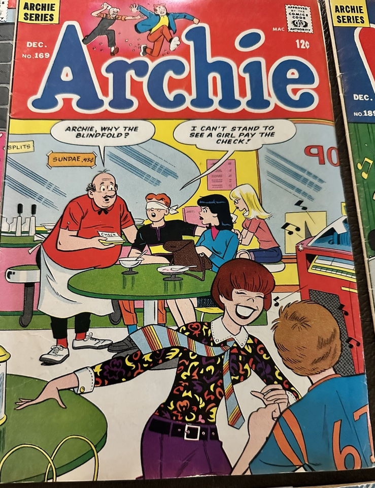 (6) ARCHIE COMICBOOKS '66 Joke Bks 97, 103~Archie 50,169~Laugh 189 ...