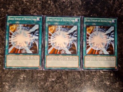 3X Burst Stream of Destruction SDBE-EN021 - Yugioh Yu Gi Oh! Playset | eBay