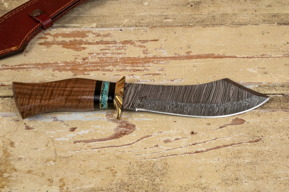 Custom Handmade 12.75" 266 Layer Damascus Tanto Bowie Powerful Chopper ...