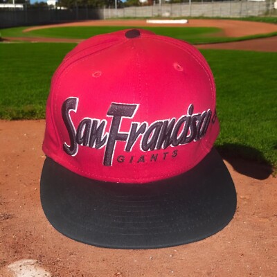 New Era 9Fifty San Francisco Giants Genuine Merchandise Cap/Hat Red ...