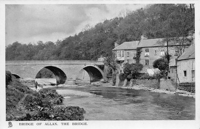 Bridge of Allan The Bridge Stirling Scotland Postcard Tucks Glosso ...