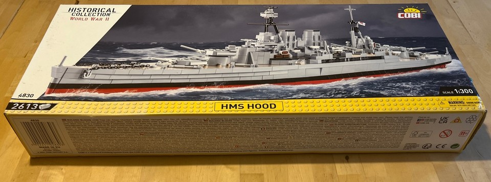 COBI WW2 Warships HMS Hood Battlecruiser Navy Ship Model Building Block ...