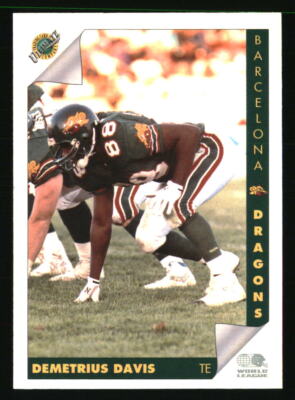 Demetrius Davis 1992 Ultimate WLAF #2 FOOTBALL Card | eBay