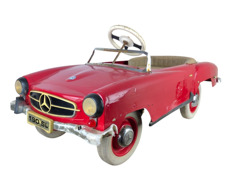 Vintage Mercedes-Benz 190 SL Convertible Red Pedal Car 1950's - Go Kart ...