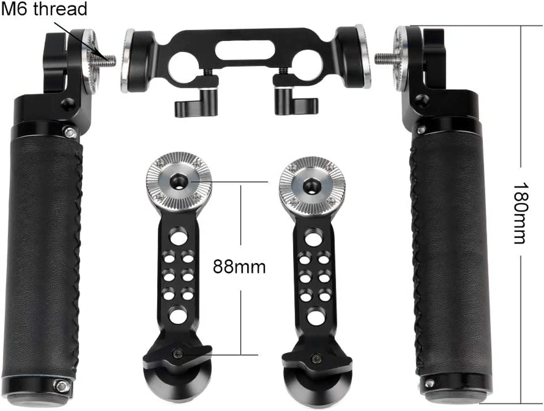 Shoulder Rig ARRI Rossette Leather Dual Hand Grip for Support System ...
