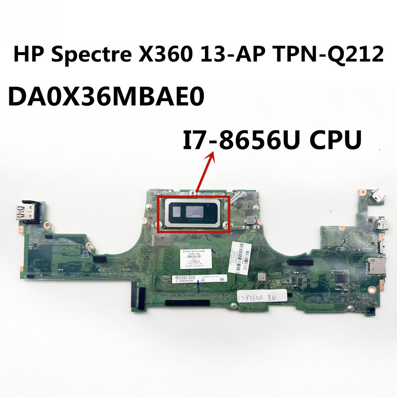 For HP Spectre X360 13-AP TPN-Q212 DA0X36MBAE0 Laptop Mainboard CPU I7 ...