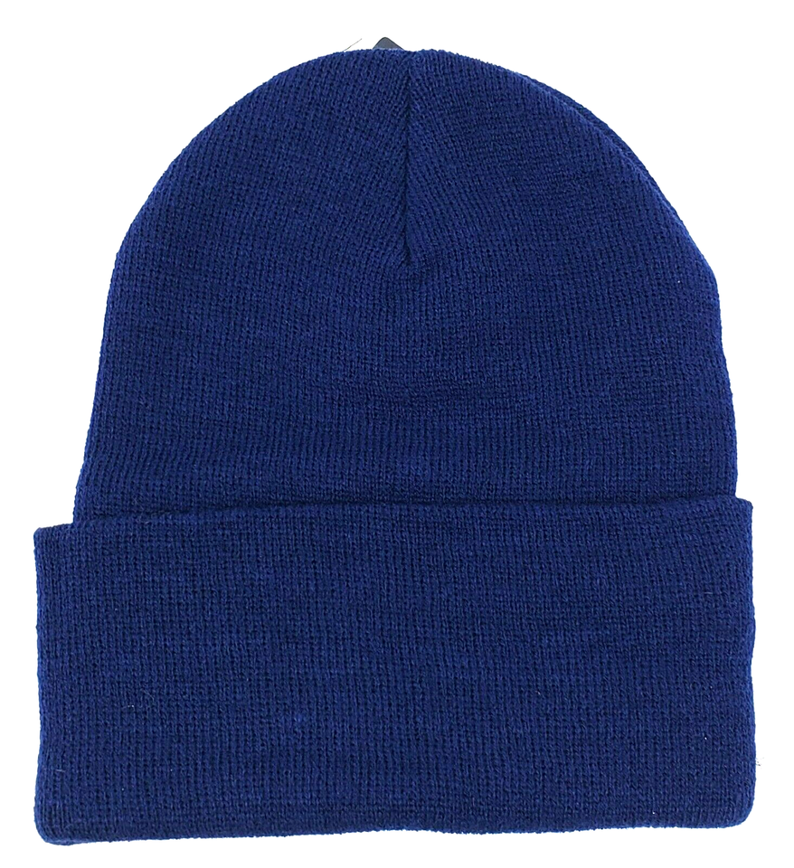 DENVER City Cap Embroidered Cuff Beanie Winter Hat Cuffed Navy Blue NWT ...