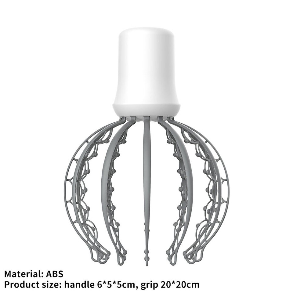 Electric Octopus Claw Scalp Massager Hands Free Therapeutic Head ...