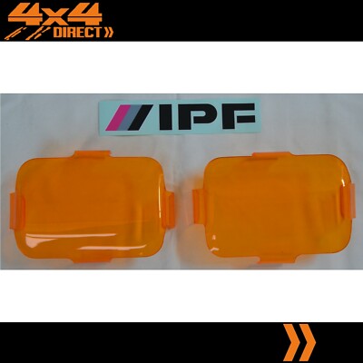 IPF 800/800XS RECTANGLE AMBER DRIVING SPOT LIGHT COVERS | eBay
