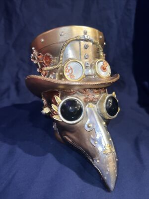 Euros Steampunk Plague Doctor Skull Figurine Statue Skeleton Halloween ...