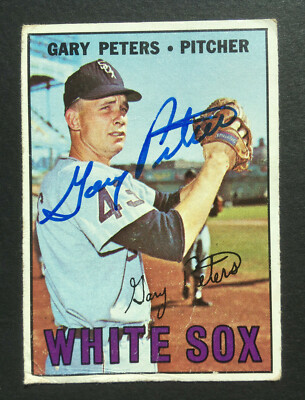 Gary Peters White Sox signed 1967 Topps baseball card #310 Auto ...