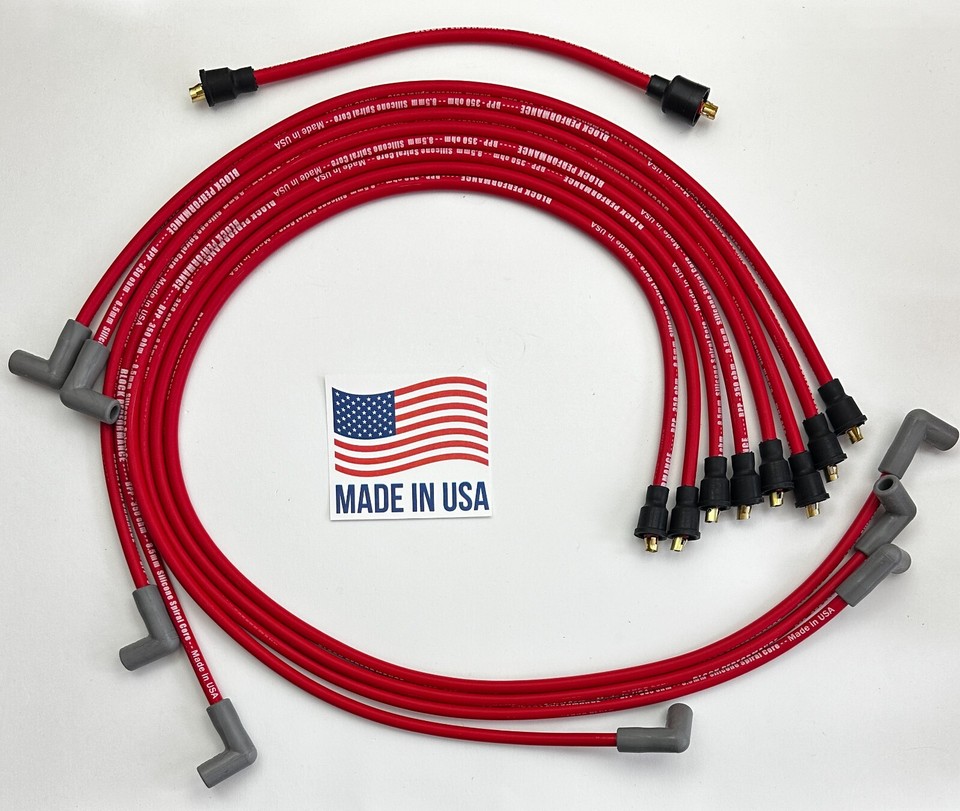 small female cap CHEVY 327 350 HEI DISTRIBUTOR + 8.5mm WIRES UNDER EX ...