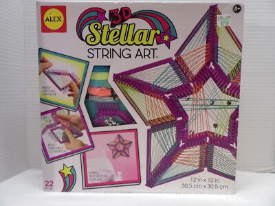 Alex 3D Stellar String Art With Beads 22 Piece Craft Set Star Design ...
