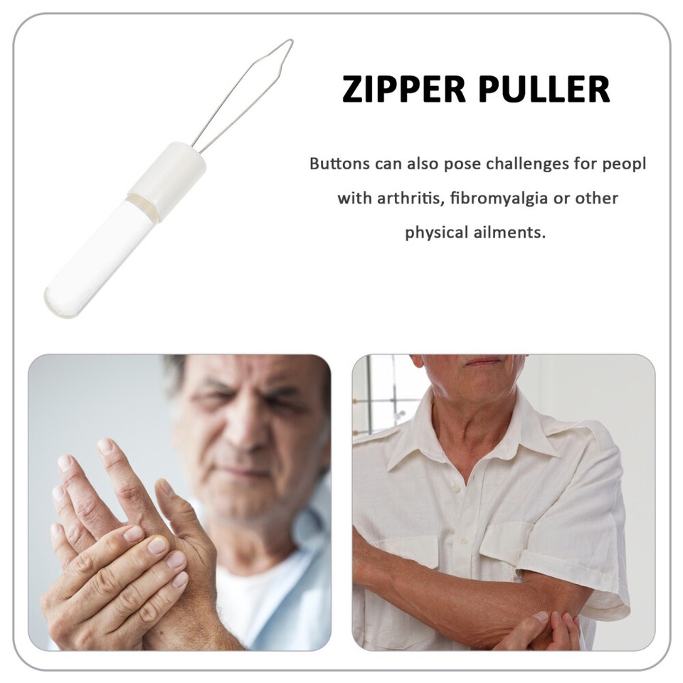 Button and Zip Pull Buttons Puller Self-dressing Tool Coat Buttoning ...