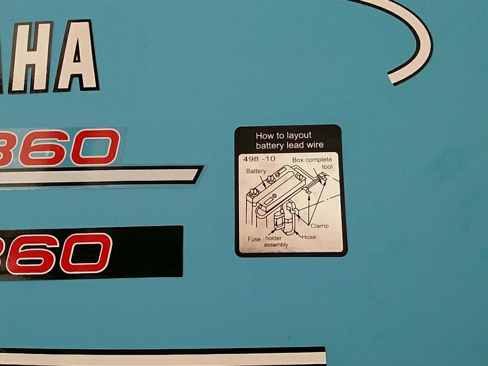 YAMAHA DT360 TANK AND SIDE COVER DECAL GRAPHIC SET (#*Y24) | eBay